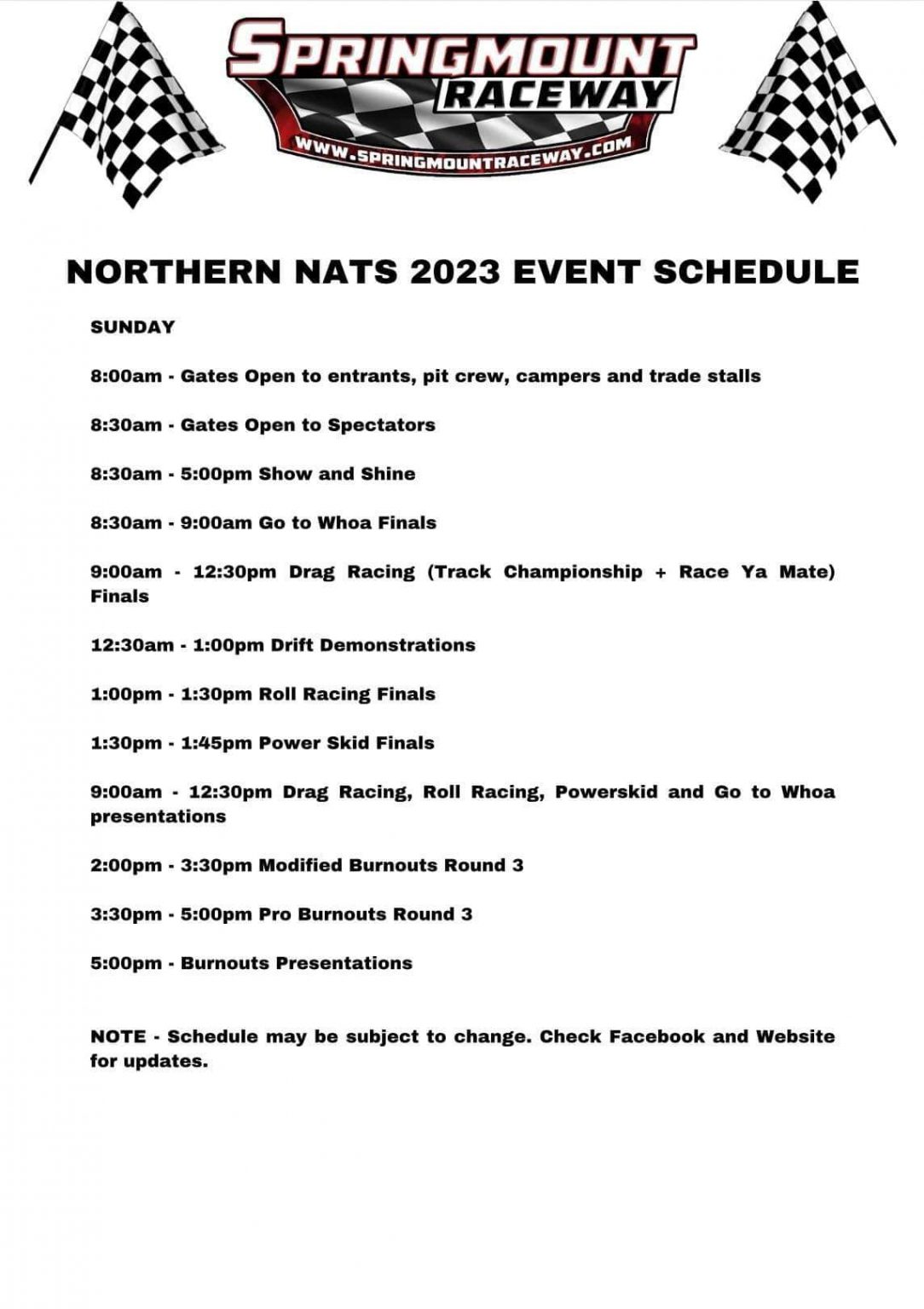 Northern Nats 2023 – Springmount Raceway